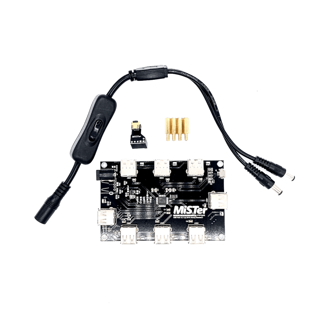 MiSTer FPGA Hub USB + Interruptor/Divisor de Alimentación + Soporte US ...